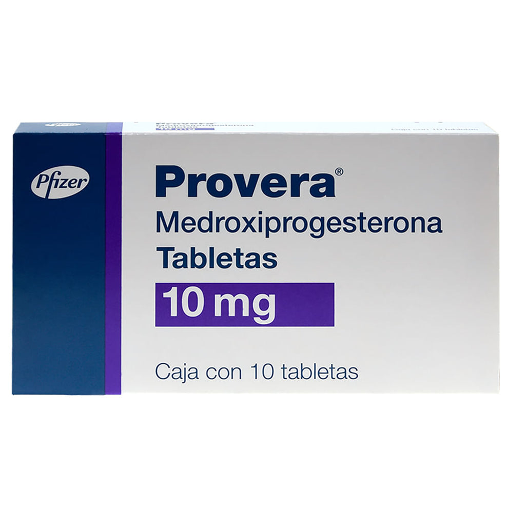 Provera 10 Mg 10 Tabletas – Farmacia Coyoacán