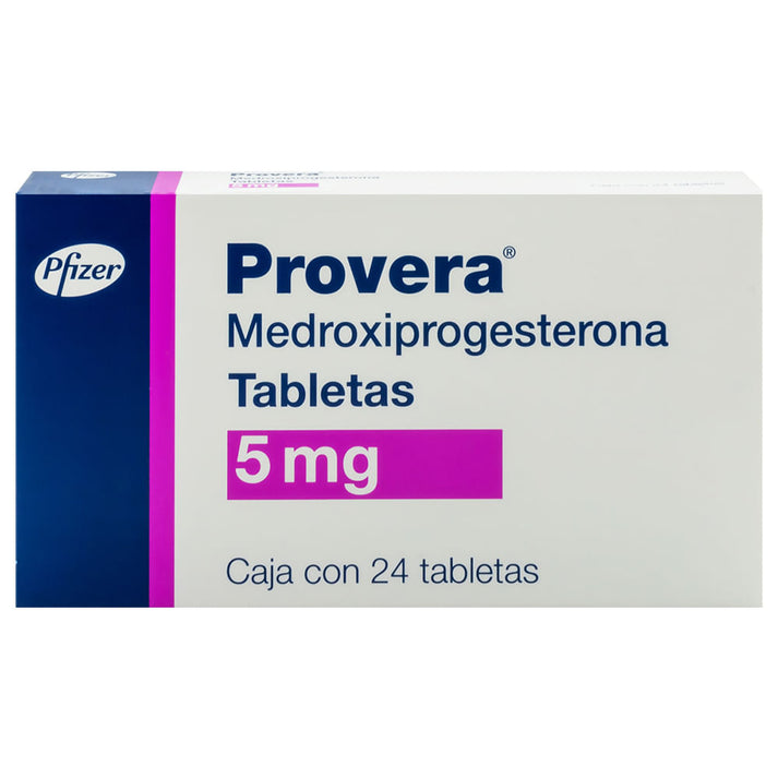 Provera 5 Mg 24 Tabletas – Farmacia Coyoacán