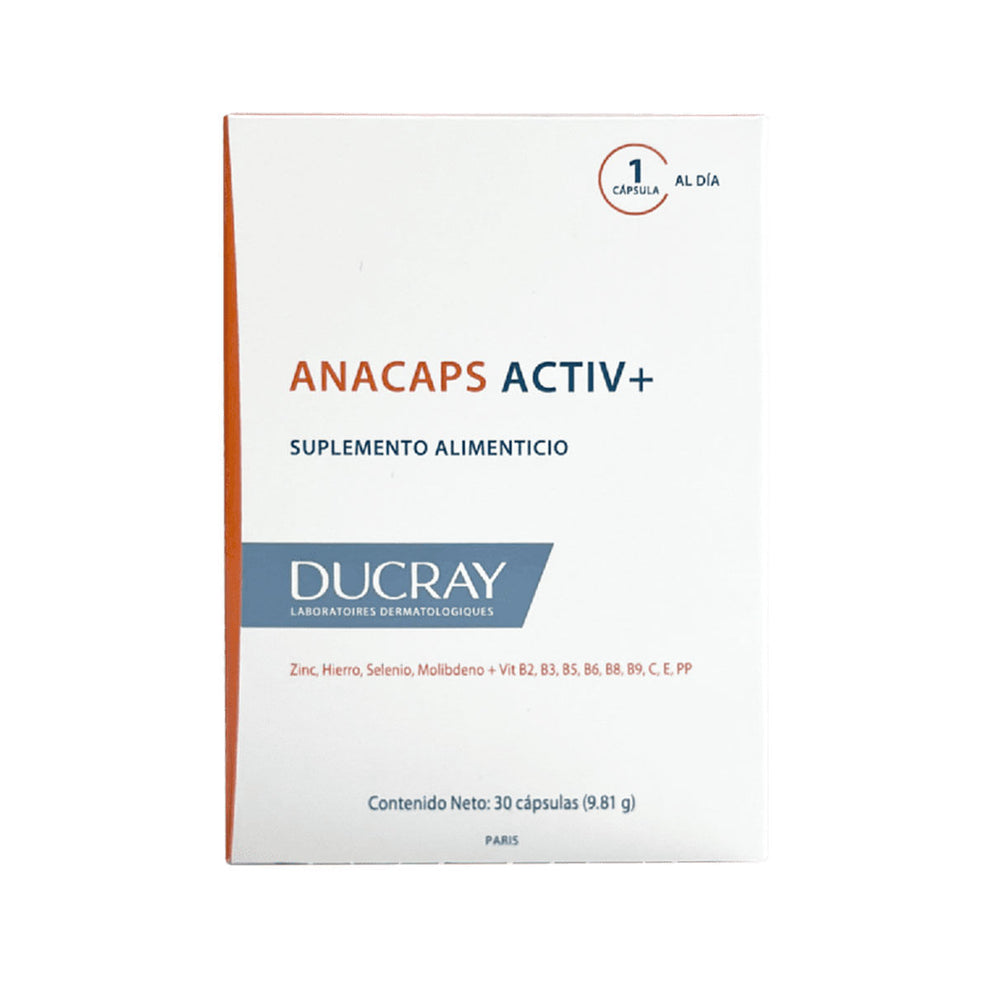Anacaps Activ + Ducray Suplemento Alimenticio Caja Con 30 Capsulas ...
