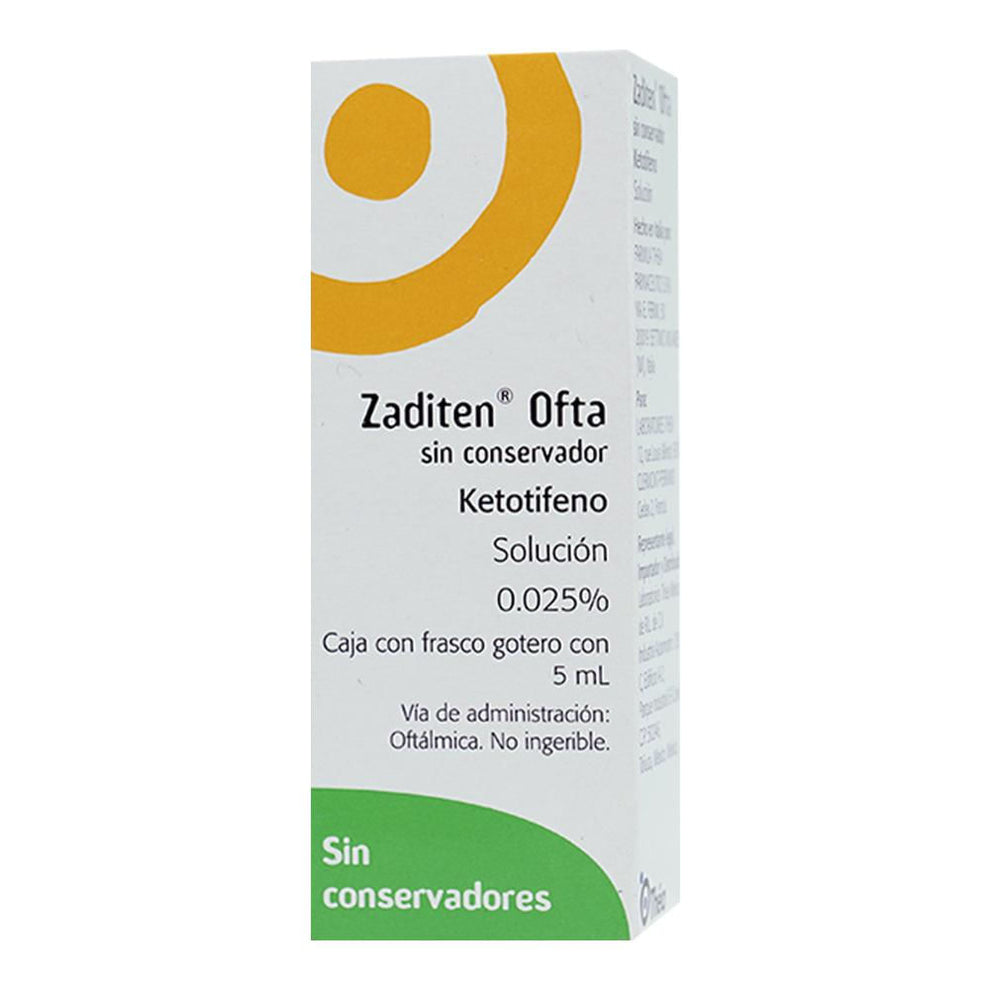 Zaditen Oftálmico Solución 0.025 % Gotas 5 Ml – Farmacia Coyoacán