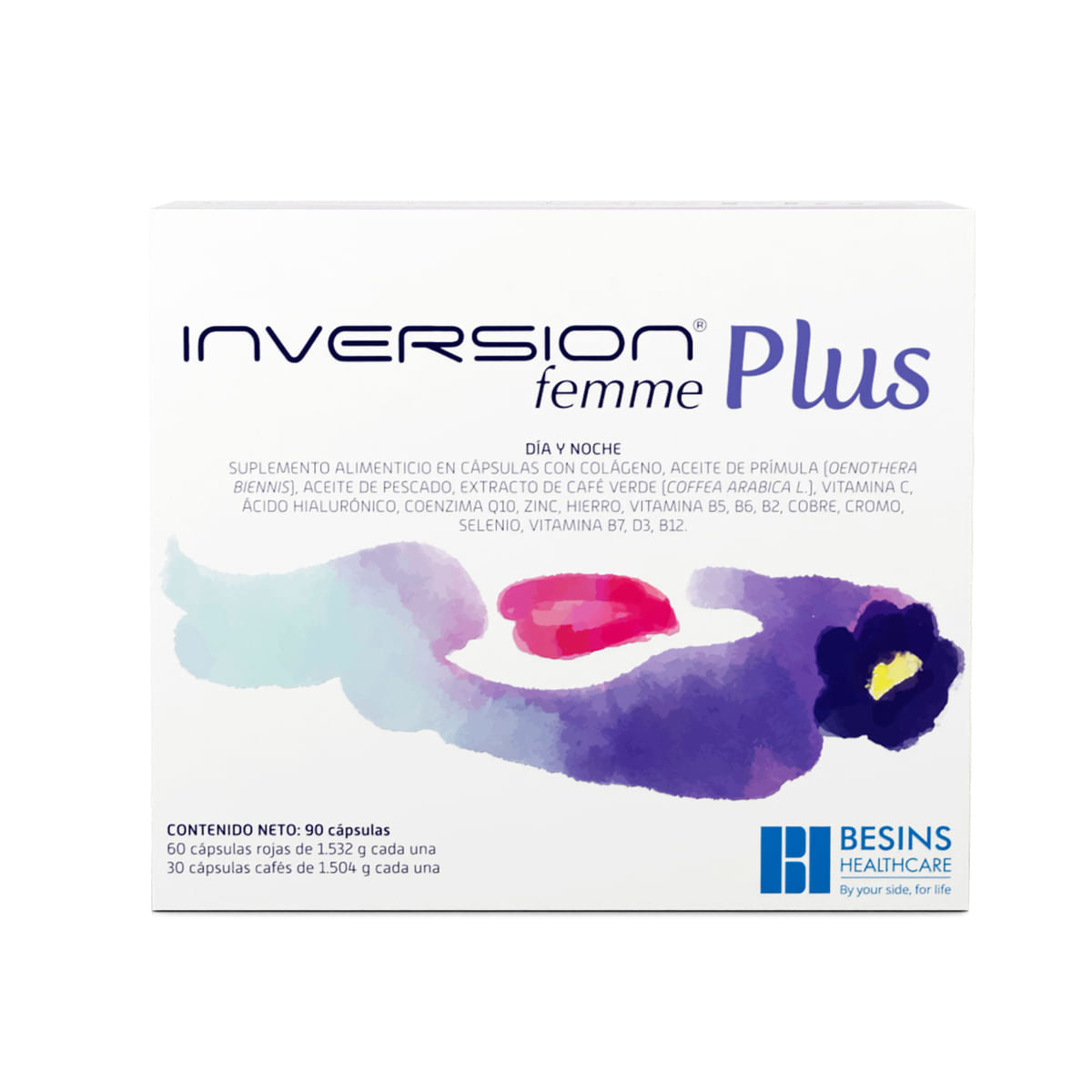 Inversion Femme Plus Suplemento Alimenticio Caja Con 90 Cápsulas ...
