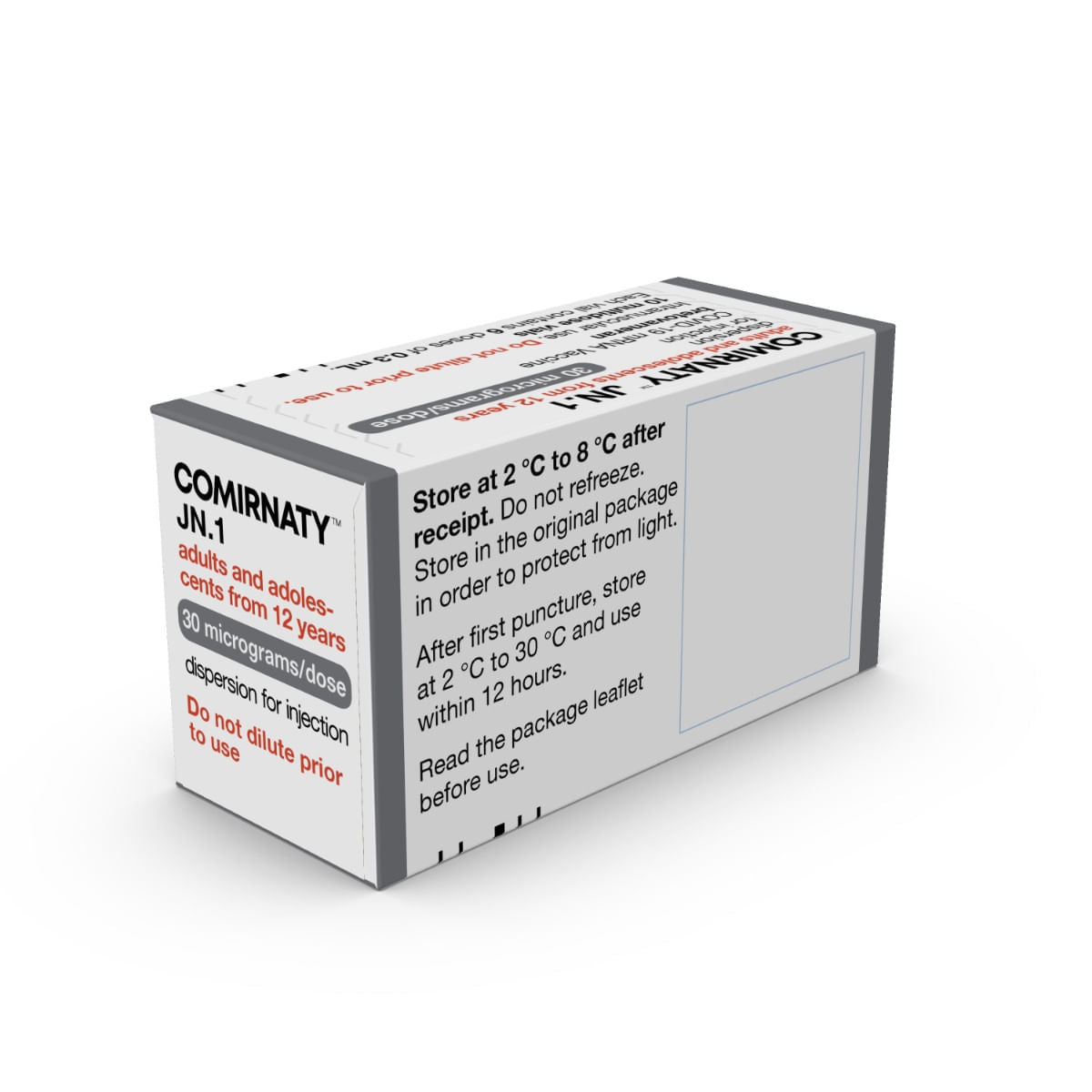 Pfizer Comirnaty Vacuna JN.1 Adultos 0.1 mg 6 Dosis de 0.3 ml Caja Con ...