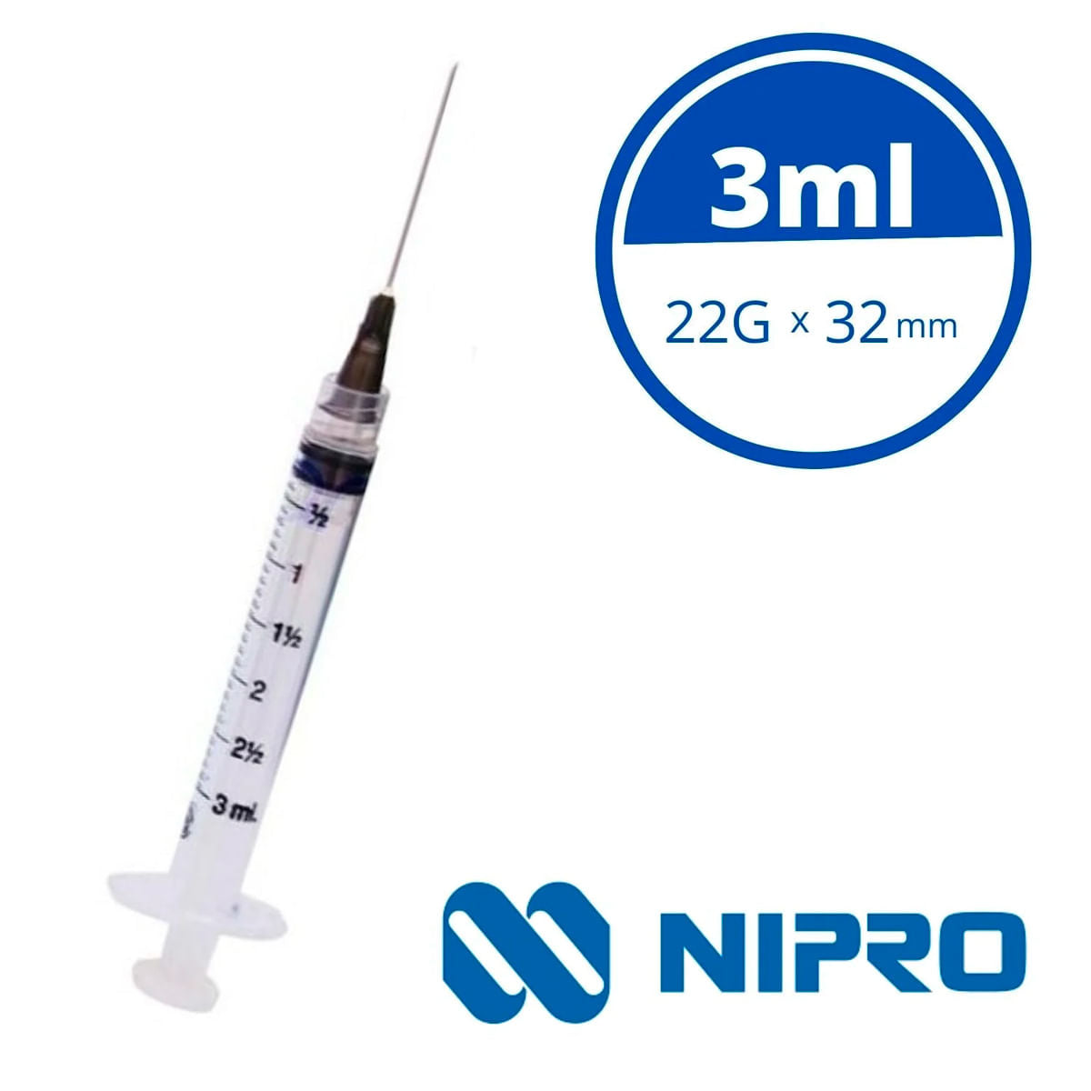 Jeringa Desechable Nipro 3Ml 20Gx32Mm – Farmacia Coyoacán
