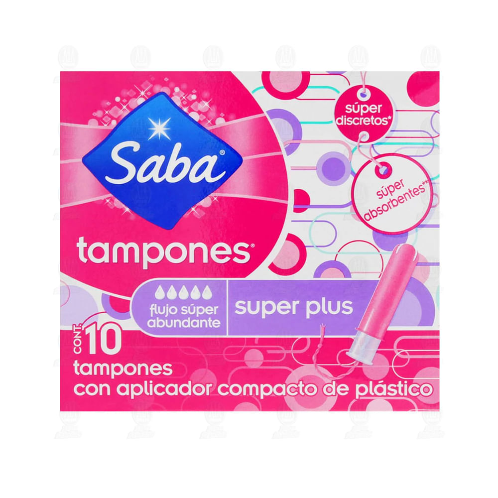 Tampones Saba Largo Superplus 10 Piezas – Farmacia Coyoacán