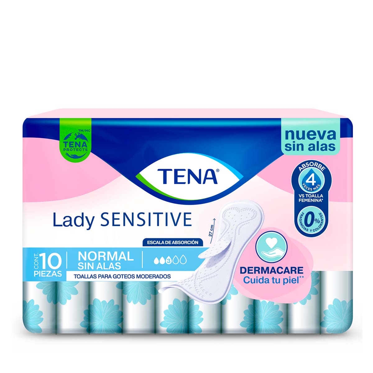 Toallas Sanitarias Tena Lady Sensitive 10 Piezas – Farmacia Coyoacán