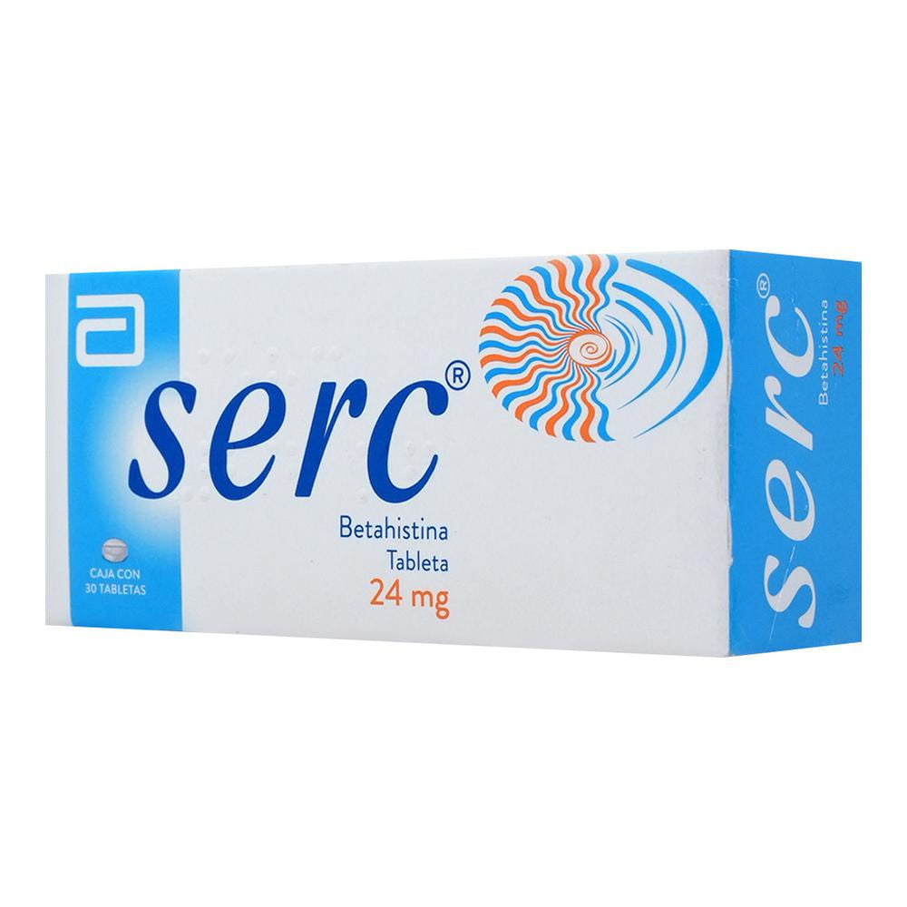 Serc 24 Mg 30 Tabletas – Farmacia Coyoacán