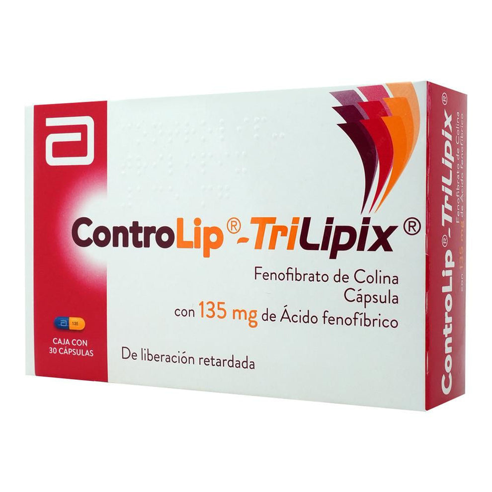 Controlip Trilipix 135 Mg 30 Cápsulas – Farmacia Coyoacán