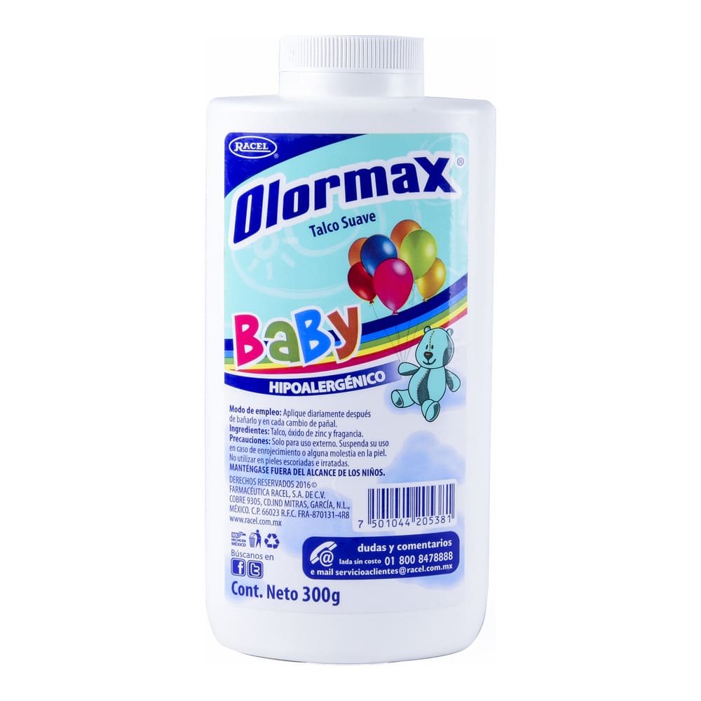Talco Olormax Baby 300 G – Farmacia Coyoacán