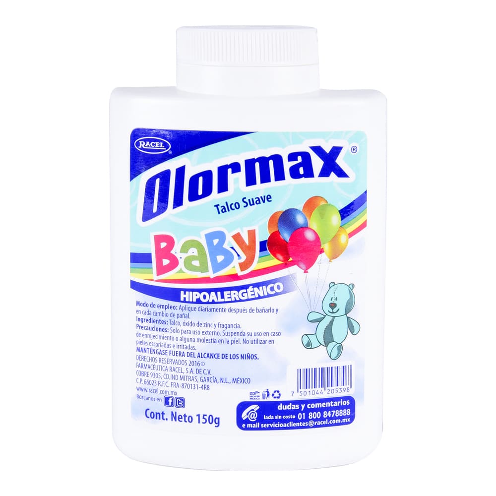 Talco Olormax Baby 150 G – Farmacia Coyoacán