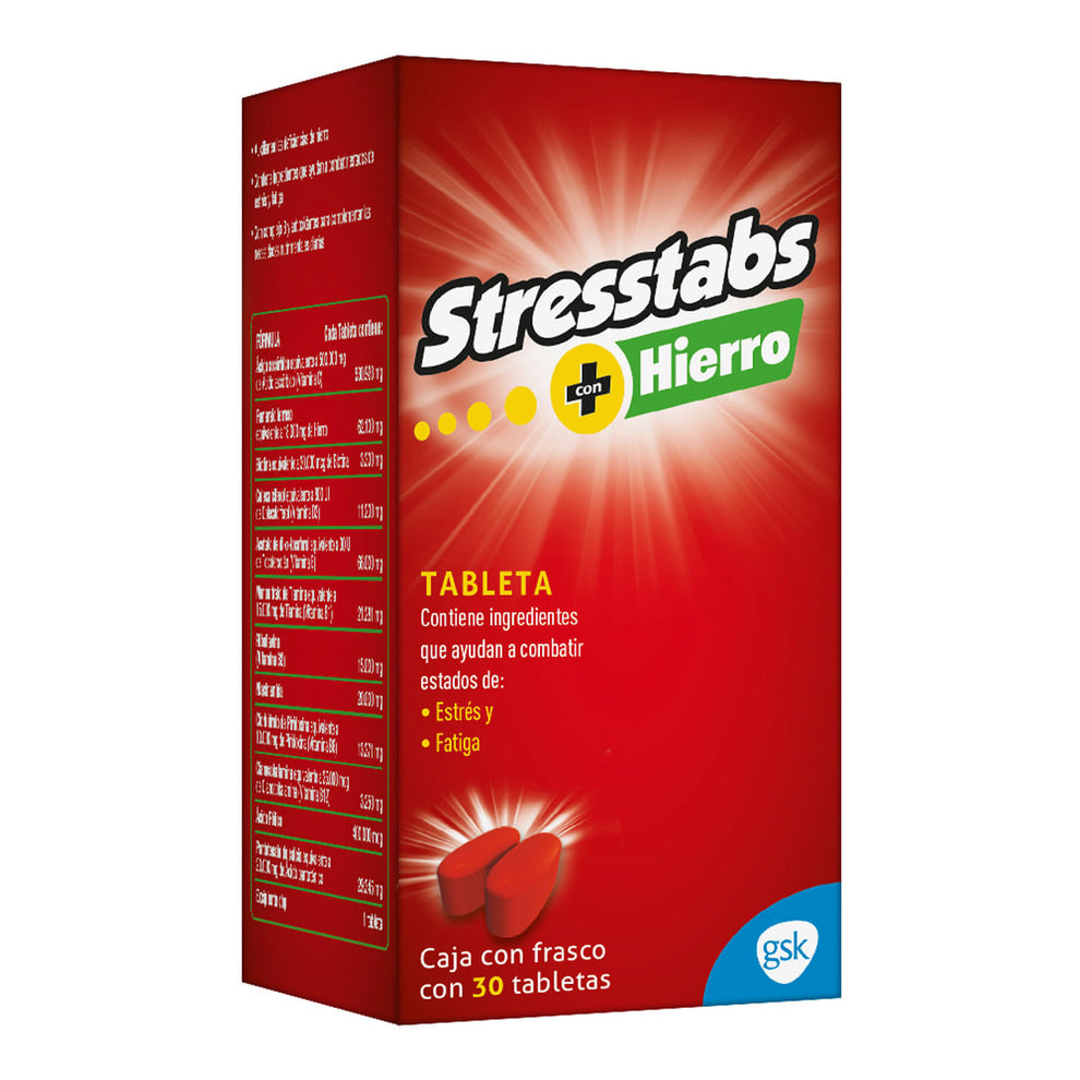 Stresstabs 600 Hierro 30 Grageas – Farmacia Coyoacán