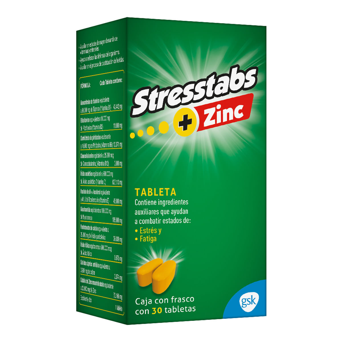 Stresstabs 600 Zinc 30 Tabletas – Farmacia Coyoacán