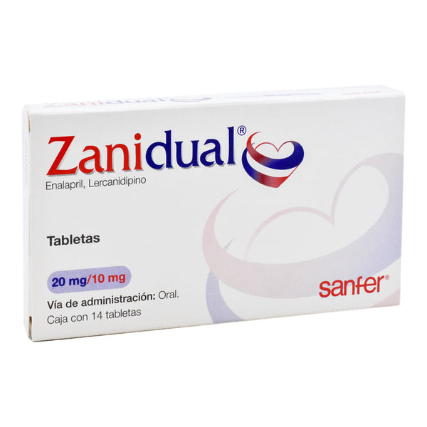 Zanidual 20 Mg / 10 Mg 14 Tabletas – Farmacia Coyoacán