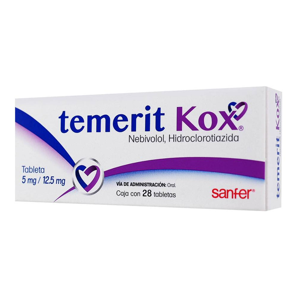 Temerit Kox 5 Mg / 12.5 Mg 28 Tabletas – Farmacia Coyoacán