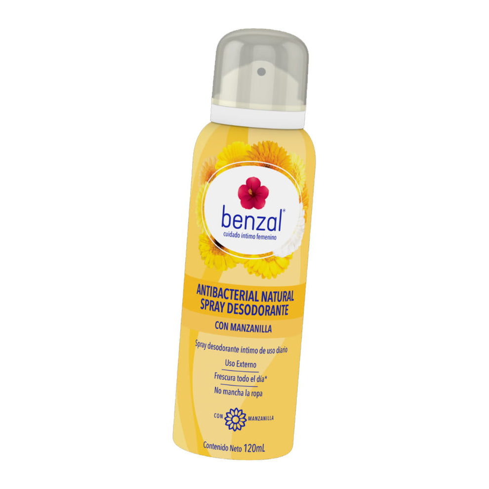 Desodorante Benzal Íntimo Manzanilla Spray De 120 Ml – Farmacia Coyoacán