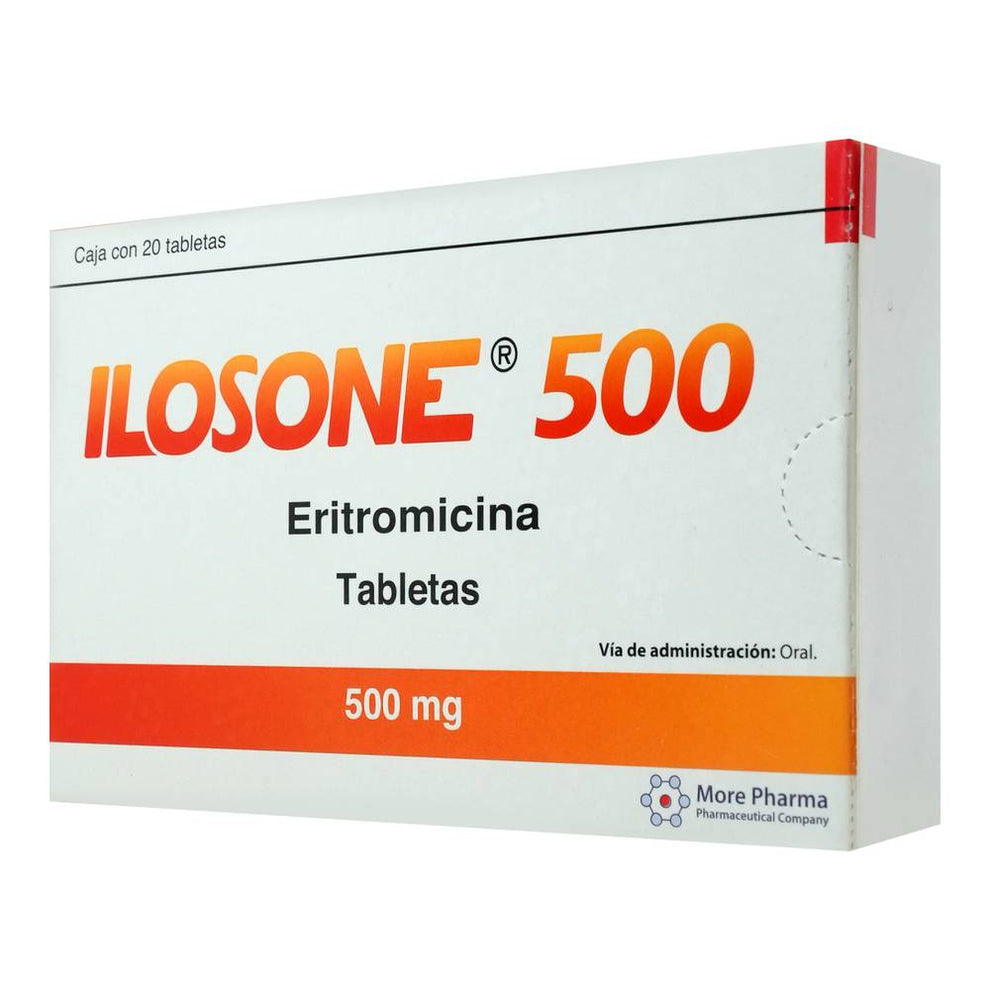 Ilosone 500 Mg 20 Tabletas – Farmacia Coyoacán