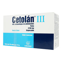 Cetolán III Manzana Polvo 10 G 30 Sobres – Farmacia Coyoacán