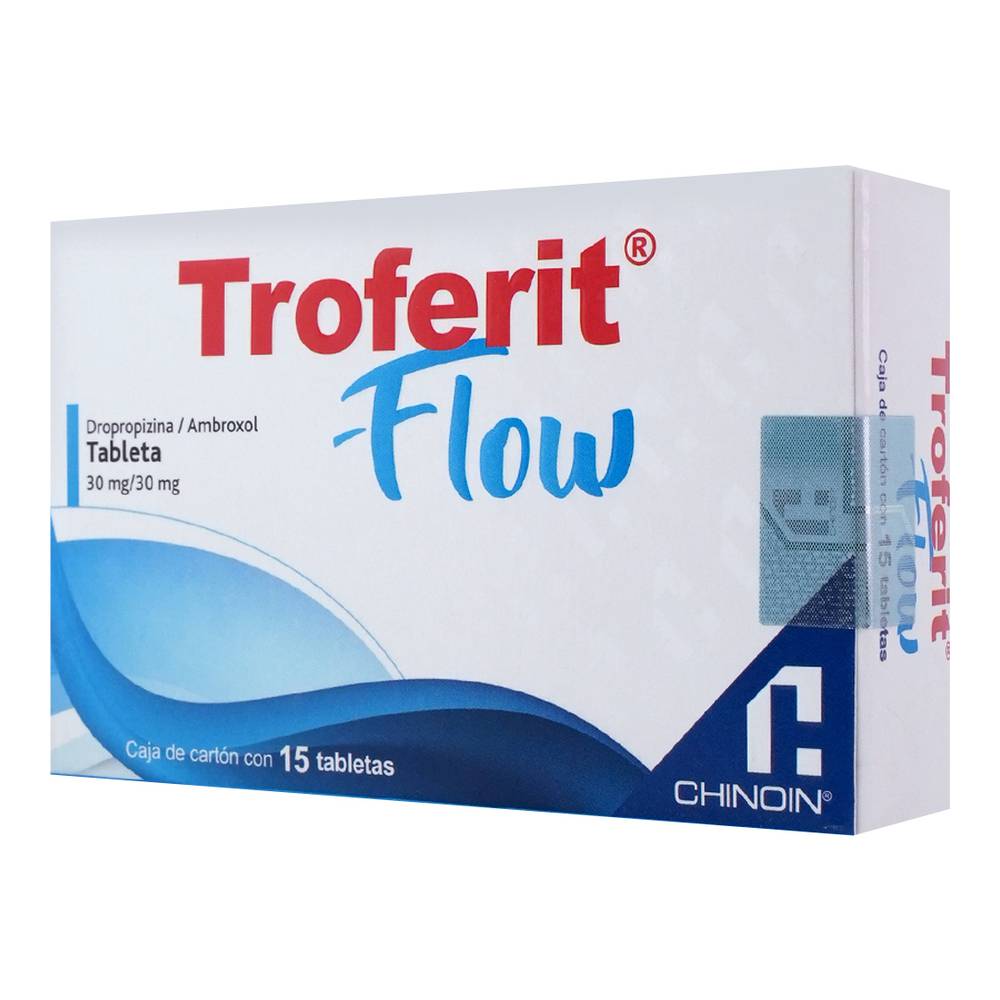 Troferit Flow 30/30 Mg 15 Tabletas – Farmacia Coyoacán