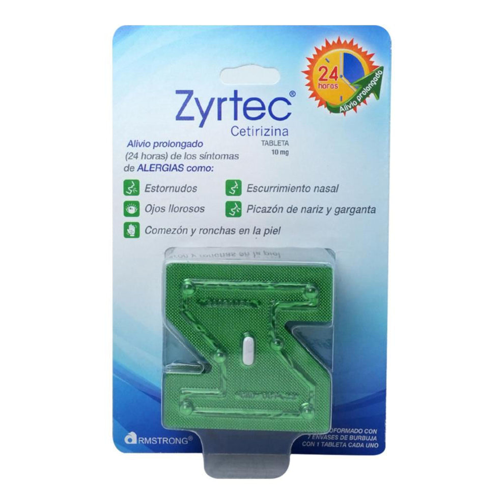 Zyrtec 10 Mg 7 Tabletas – Farmacia Coyoacán