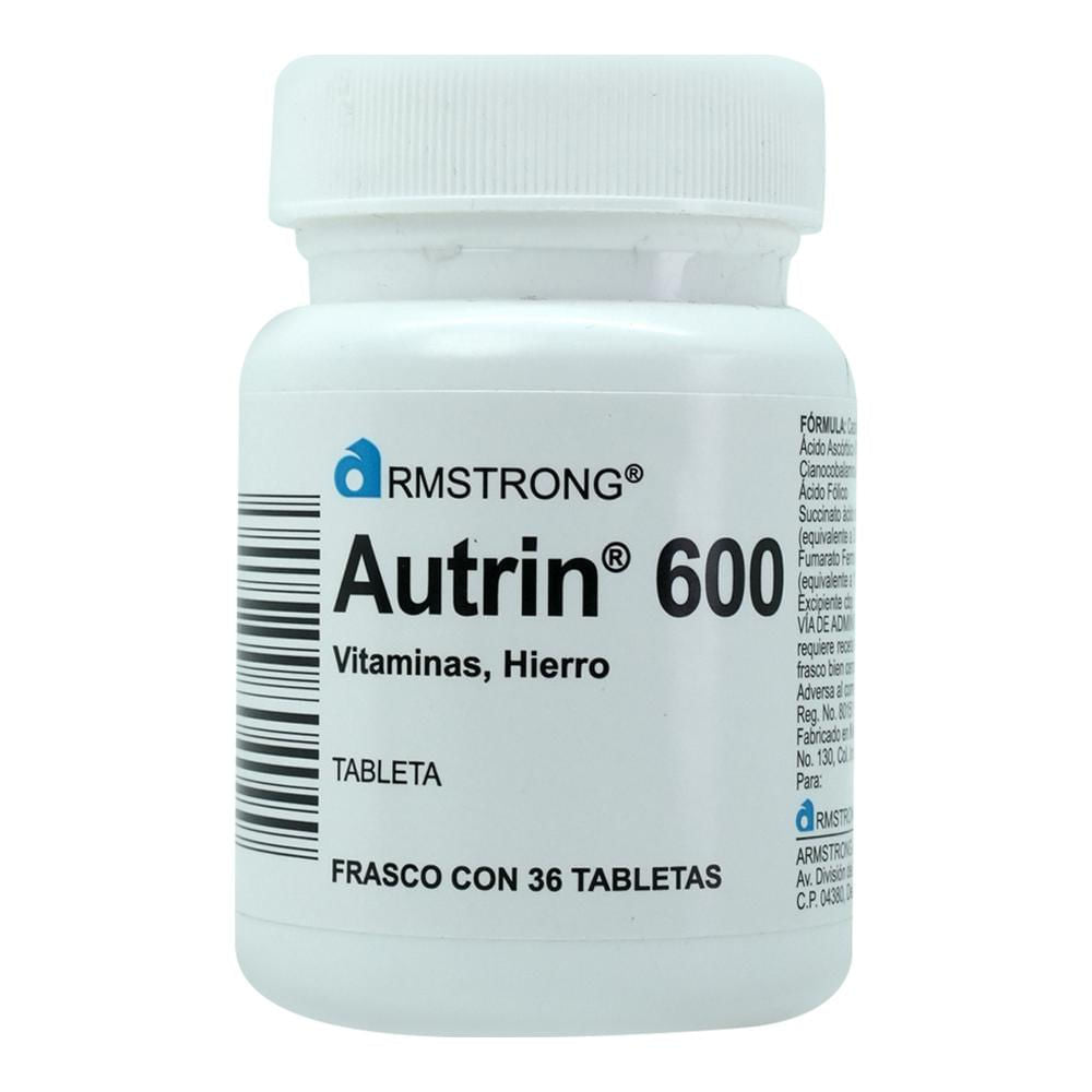 Autrin 600 Mg Frasco 36 Tabletas – Farmacia Coyoacán