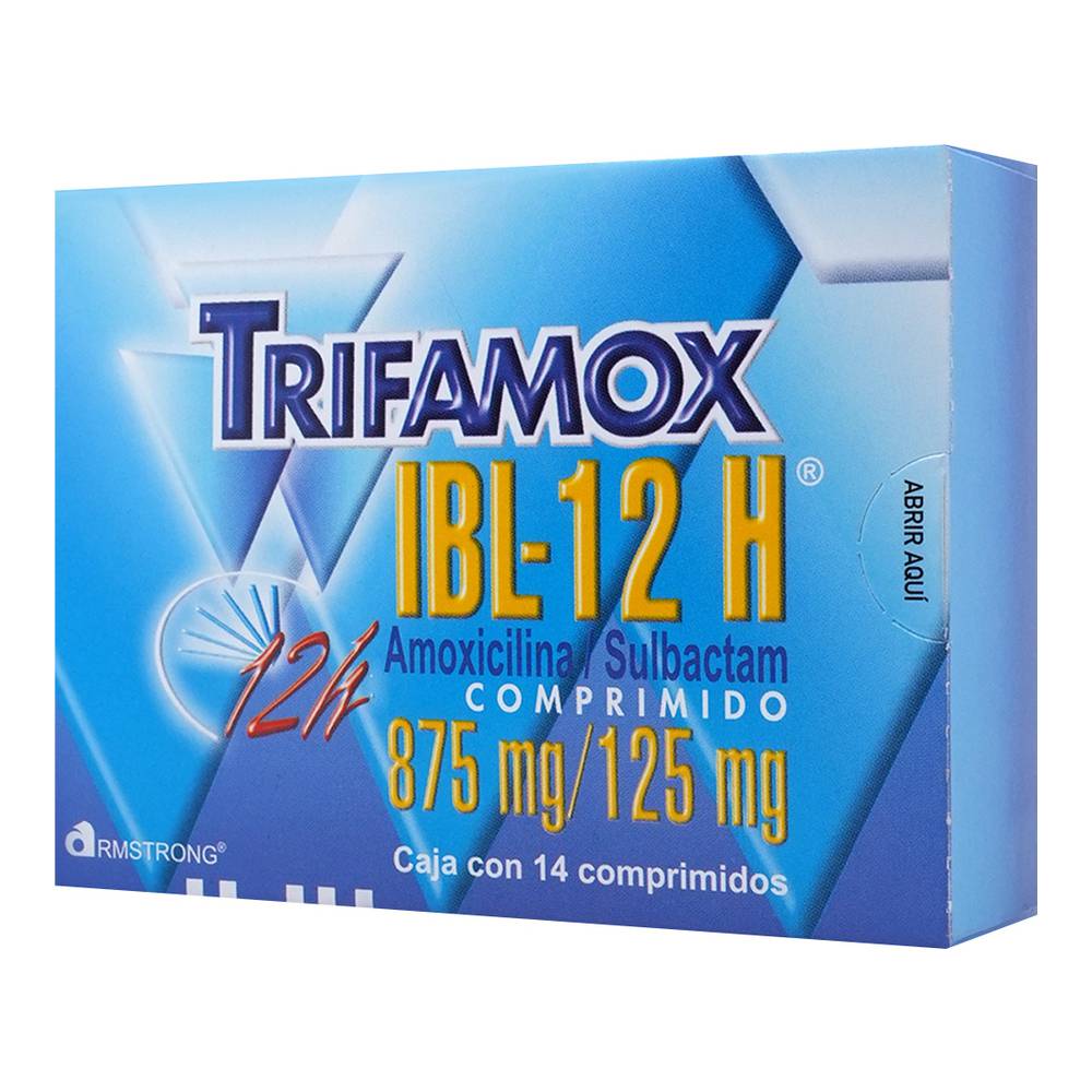 Trifamox IBL-12 H 875 / 125 Mg 14 Comprímidos – Farmacia Coyoacán