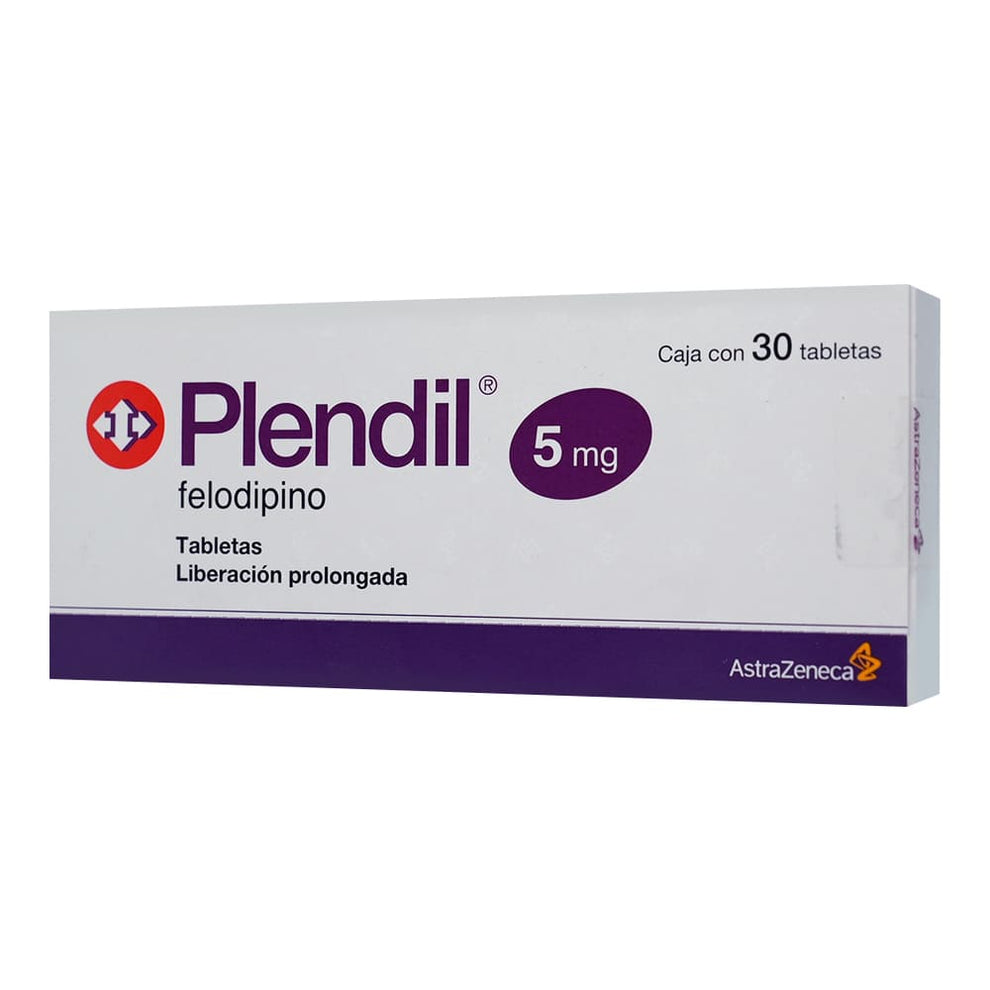 Plendil 5 Mg 30 Tabletas – Farmacia Coyoacán