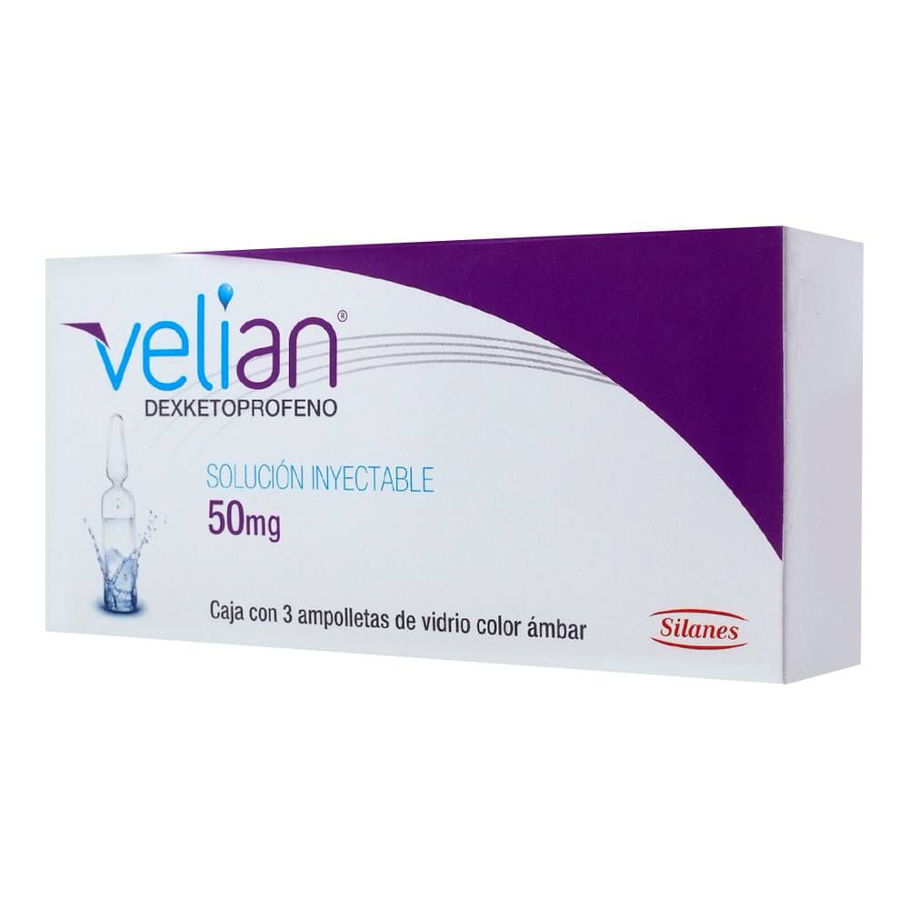 Velian 50 Mg Solución Inyectable 3 Ampolletas 2 Ml – Farmacia Coyoacán