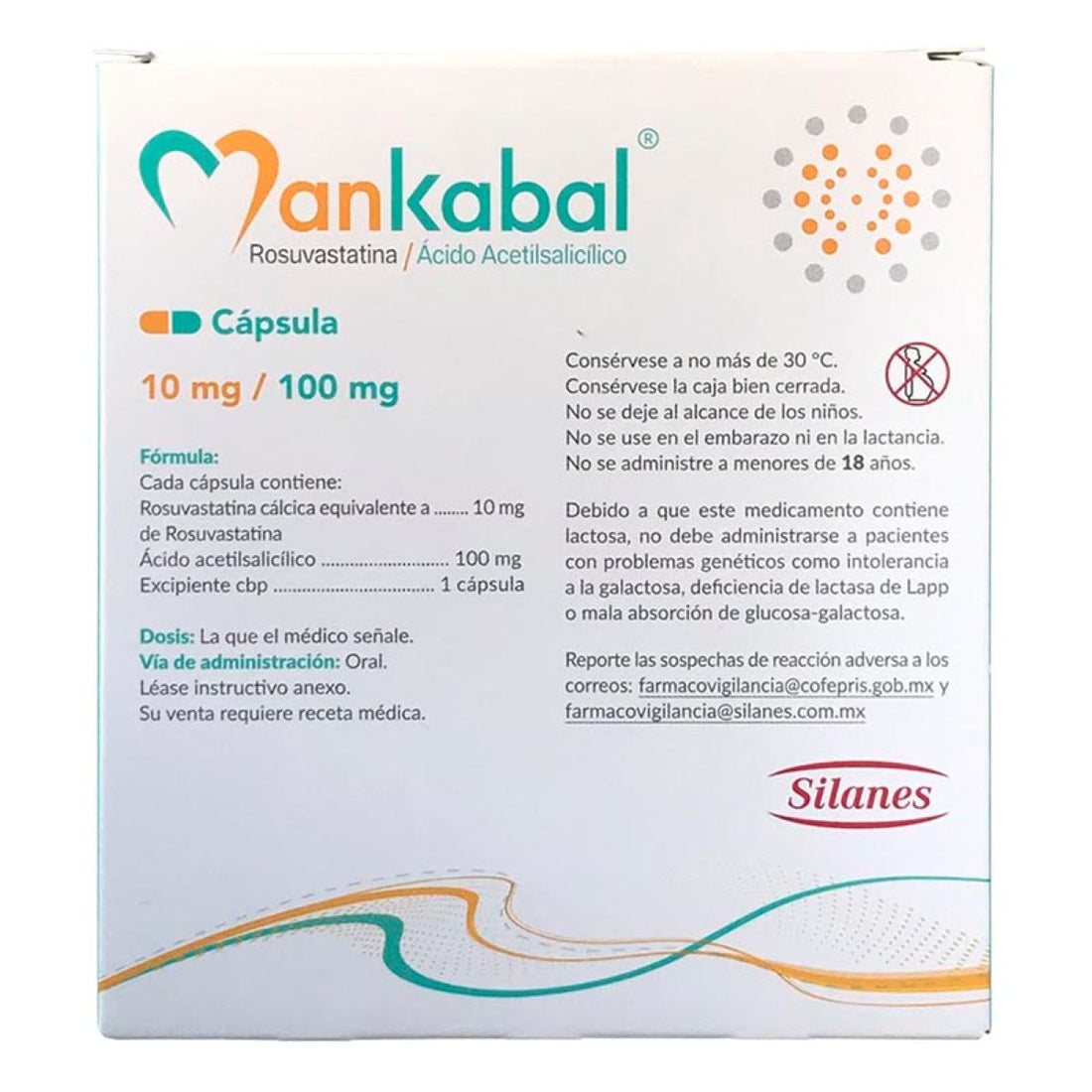 Mankabal Silanes Rosuvastatina/Ácido Acetilsalicílico 10/100 mg Caja C ...