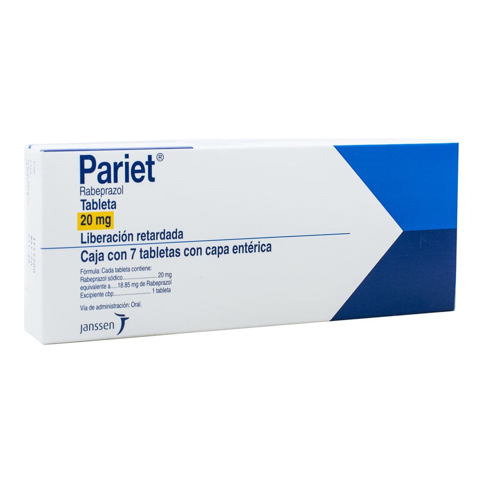 Pariet 20 Mg 7 Tabletas – Farmacia Coyoacán