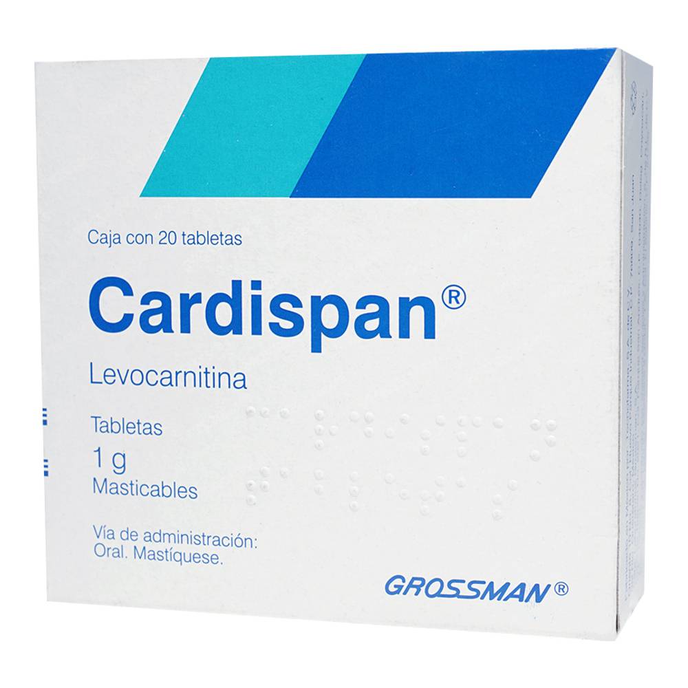 Cardispan Masticables 20 Tabletas – Farmacia Coyoacán