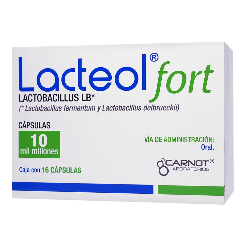 Lacteol Fort 340 Mg 16 Cápsulas – Farmacia Coyoacán
