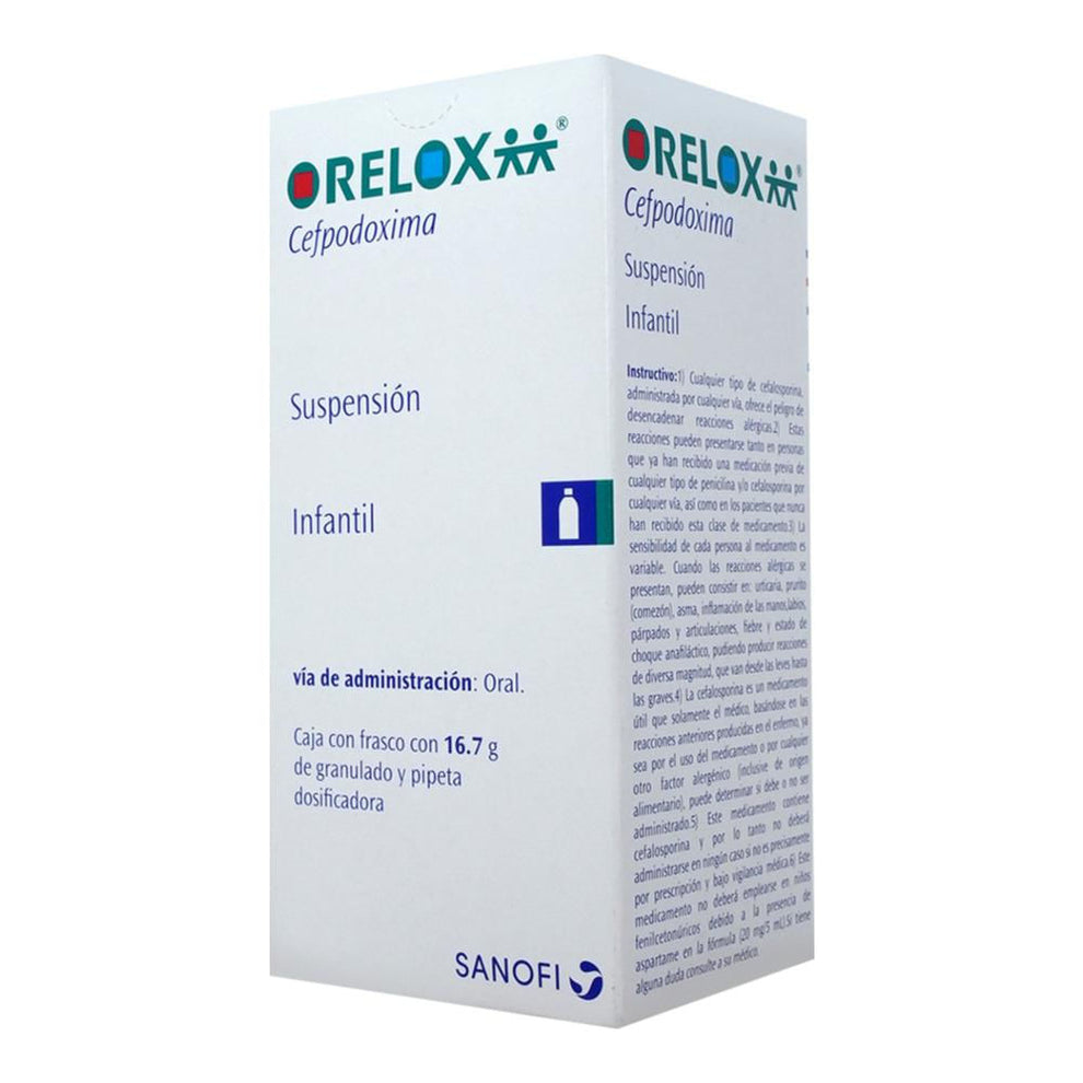 Orelox Infantil 40 Mg/5 Ml Suspensión 100 Ml – Farmacia Coyoacán