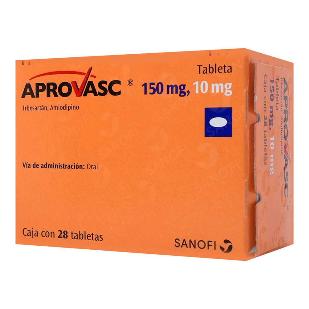 Aprovasc 150/10 Mg 28 Tabletas – Farmacia Coyoacán
