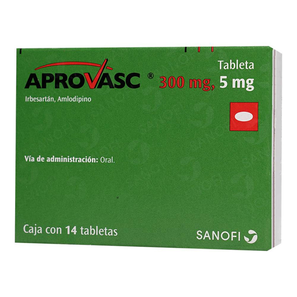 Aprovasc 300/5 Mg 14 Tabletas – Farmacia Coyoacán