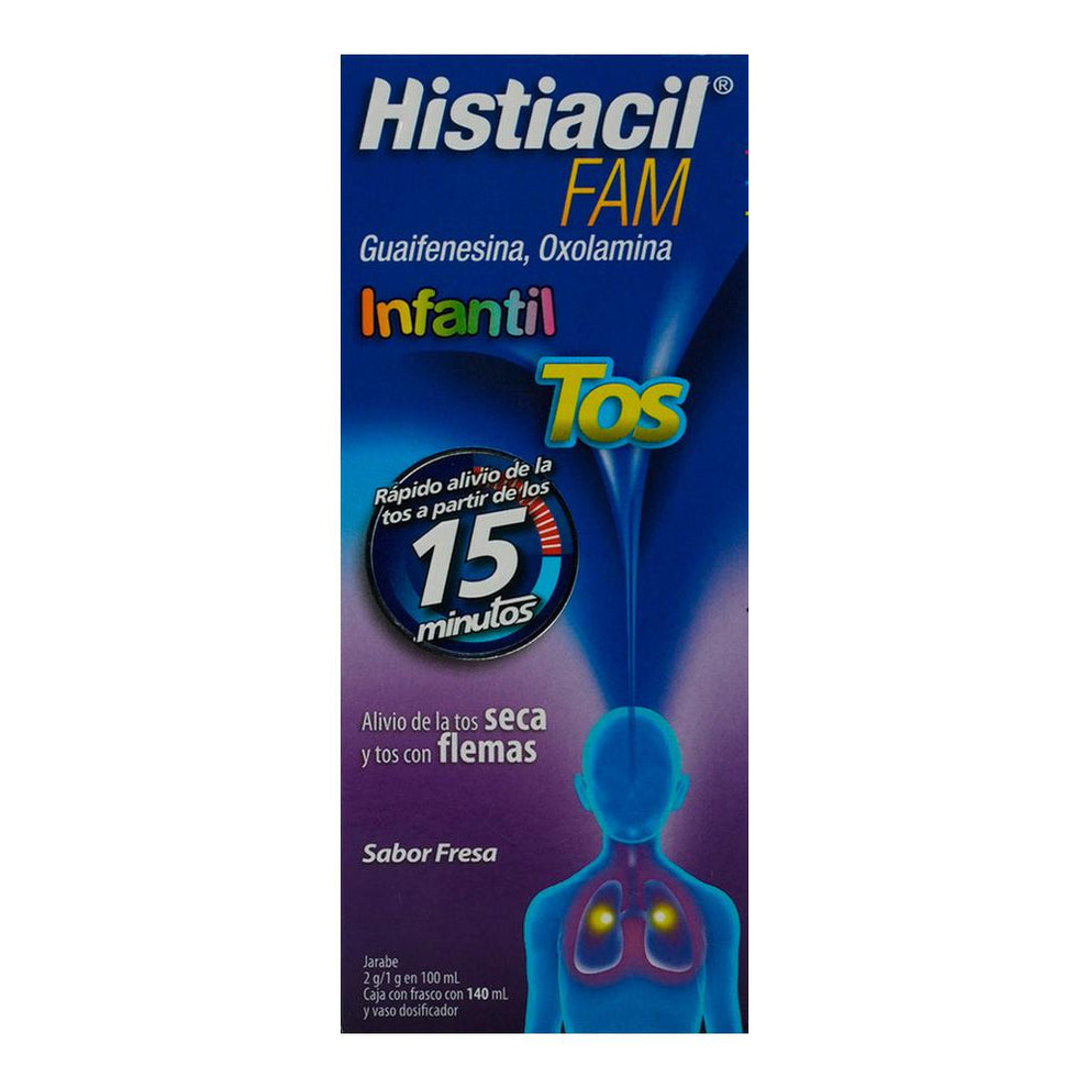 Histiacil Fam Jarabe Infantil Para La Tos Seca Y Con Flemas, Sabor Fre ...