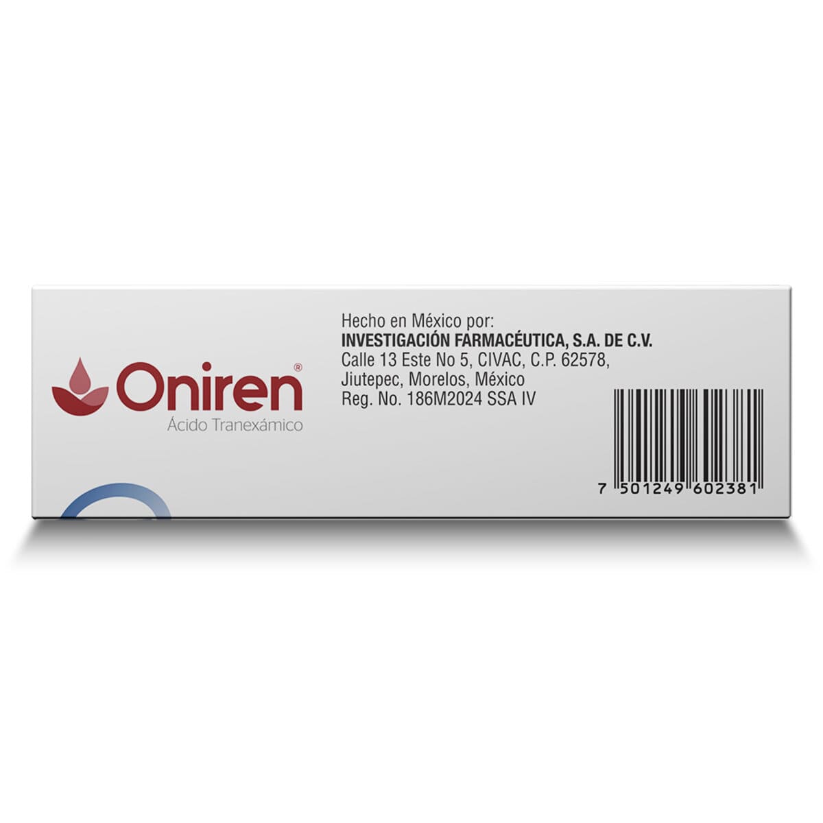 Oniren Ifa Celtics Ácido Tranexámico 650 mg Caja Con 30 Tabletas ...