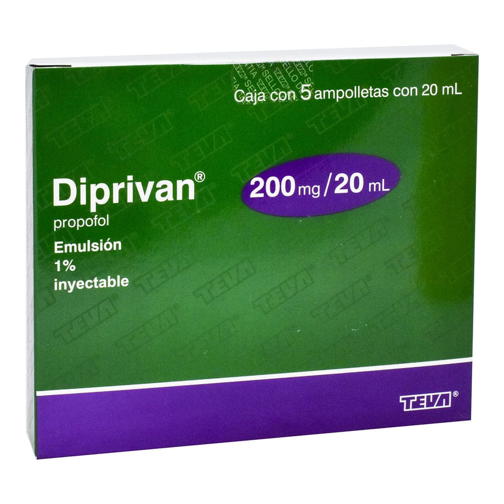 Diprivan 200 Mg 5 Ampolletas 20 Ml – Farmacia Coyoacán