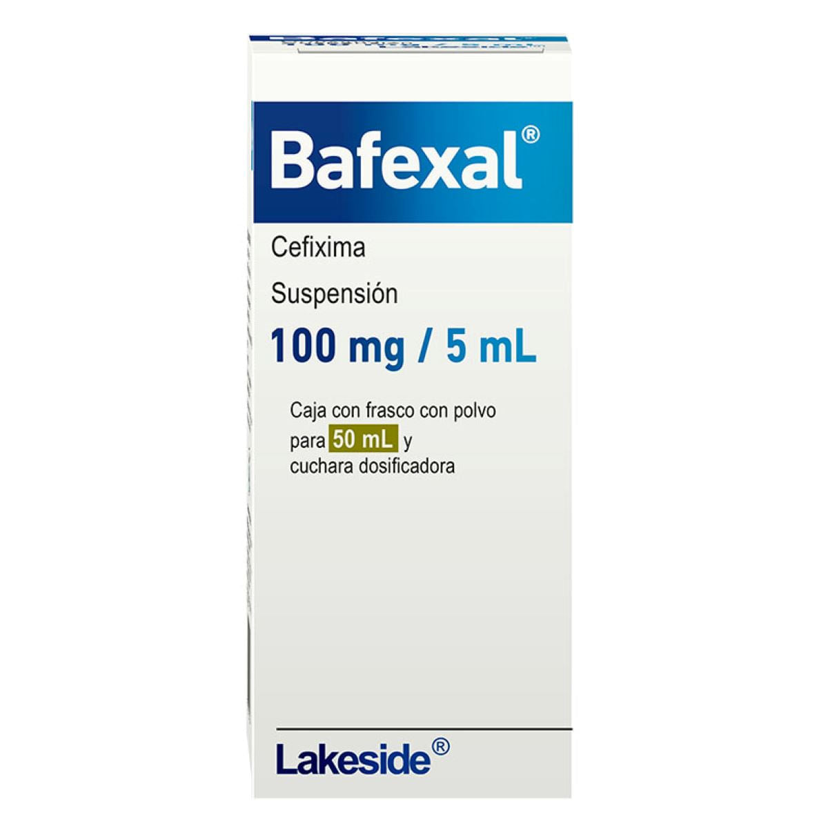 Bafexal Lakeside Cefixima Suspensión 100 mg/5 ml Frasco Con Polvo Para ...