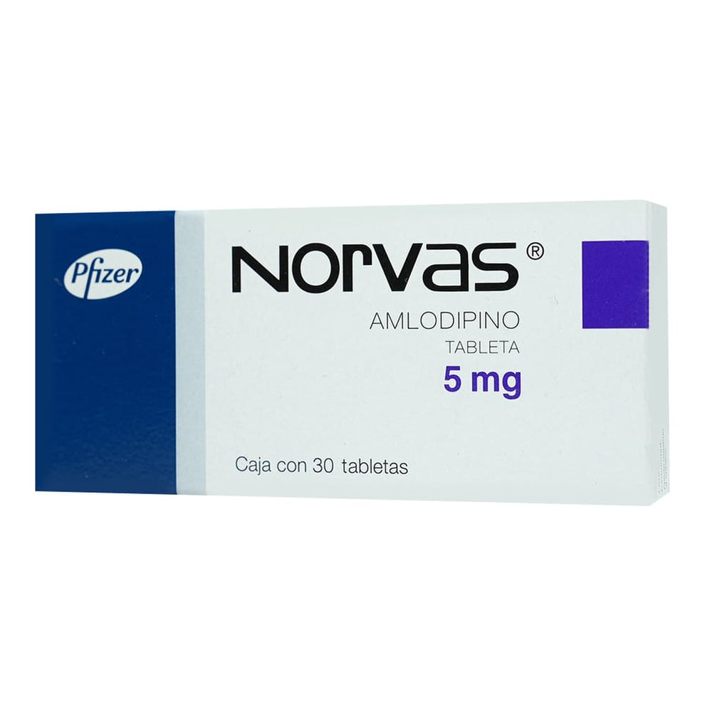 Norvas 5 Mg 30 Tabletas – Farmacia Coyoacán