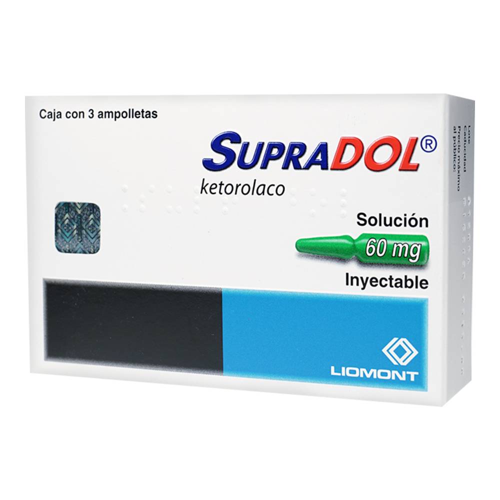 Supradol 60 Mg Solución Inyectable 3 Ampolletas 2 Ml – Farmacia Coyoacán