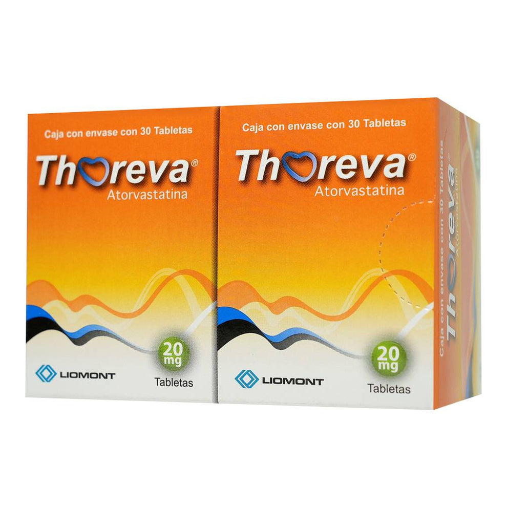 Thoreva 20 Mg 60 Tabletas – Farmacia Coyoacán
