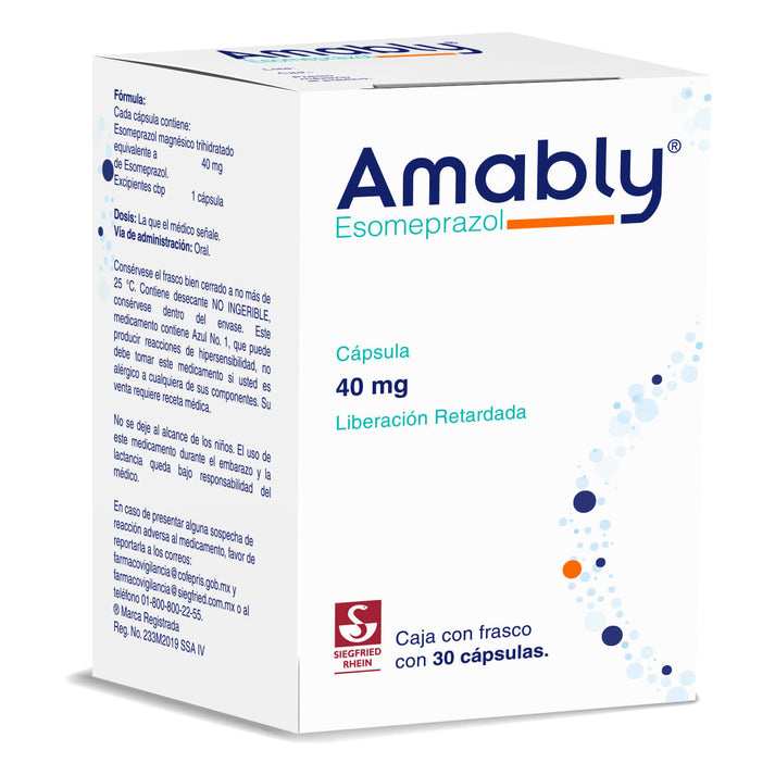 Amably Liberación Prolongada 40 Mg 30 Cápsulas – Farmacia Coyoacán