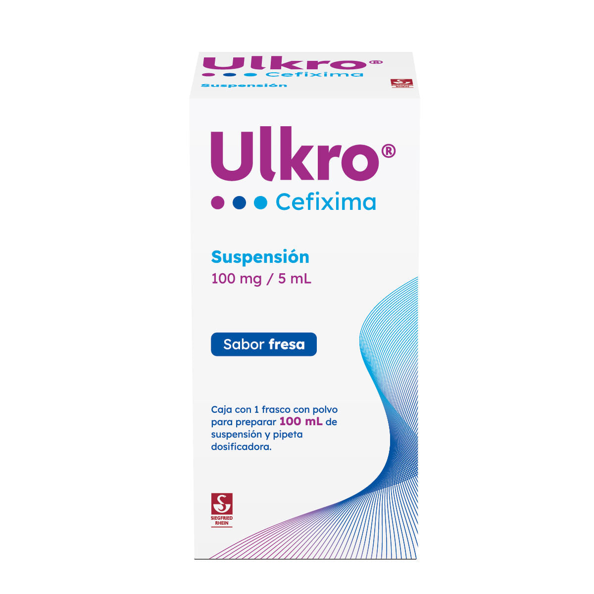 Ulkro Siegfried Cefixima Suspensión 100 mg/5 ml Caja Con 1 Frasco 100 ...