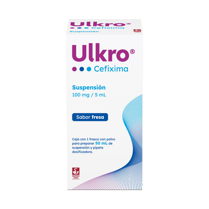 Ulkro Siegfried Cefixima Suspensión 100 mg/5 ml Caja Con 1 Frasco 50 m ...