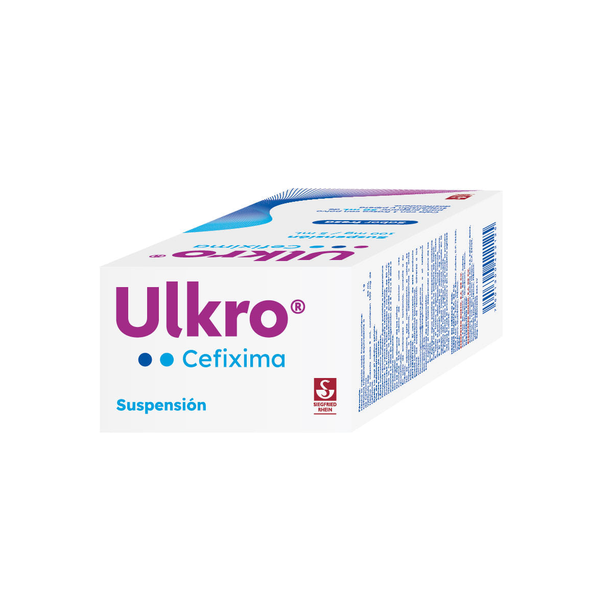 Ulkro Siegfried Cefixima Suspensión 100 mg/5 ml Caja Con 1 Frasco 50 m ...