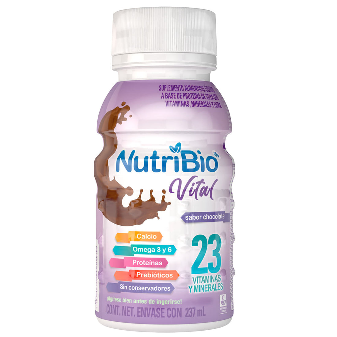 NutriBio Vital Sabor Chocolate Envase Con 237 ml – Farmacia Coyoacán