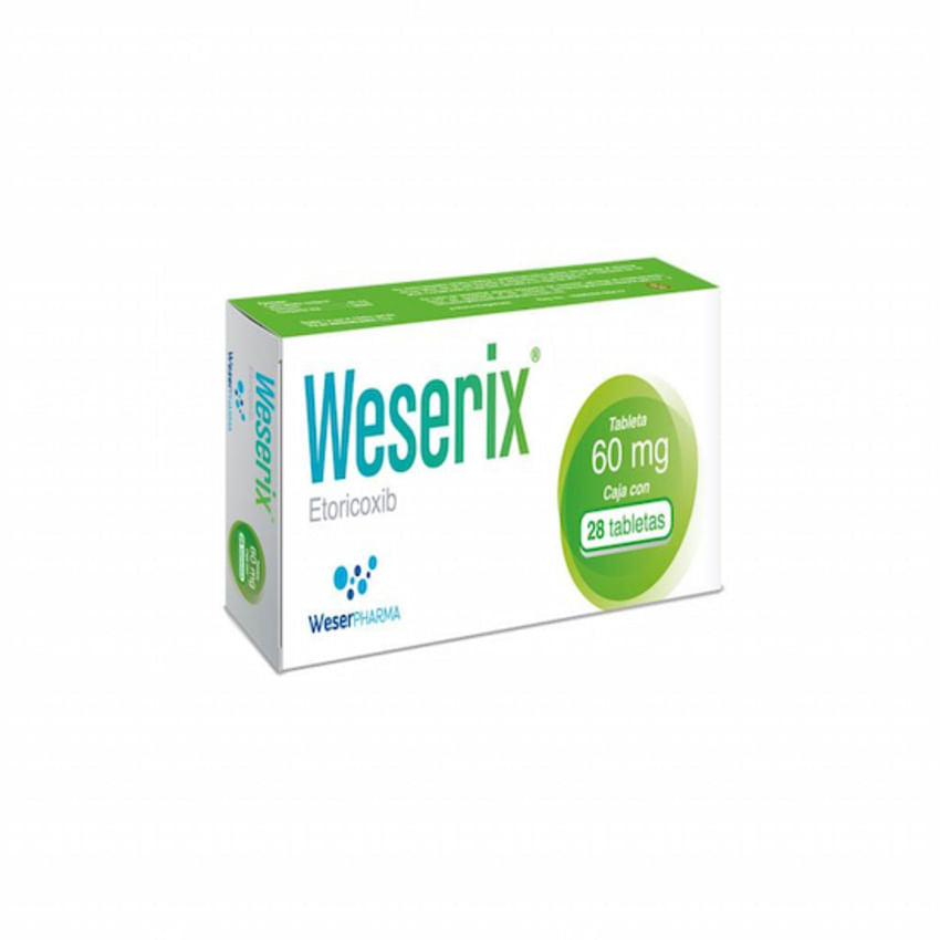 Weserix 60 Mg 28 Tabletas – Farmacia Coyoacán