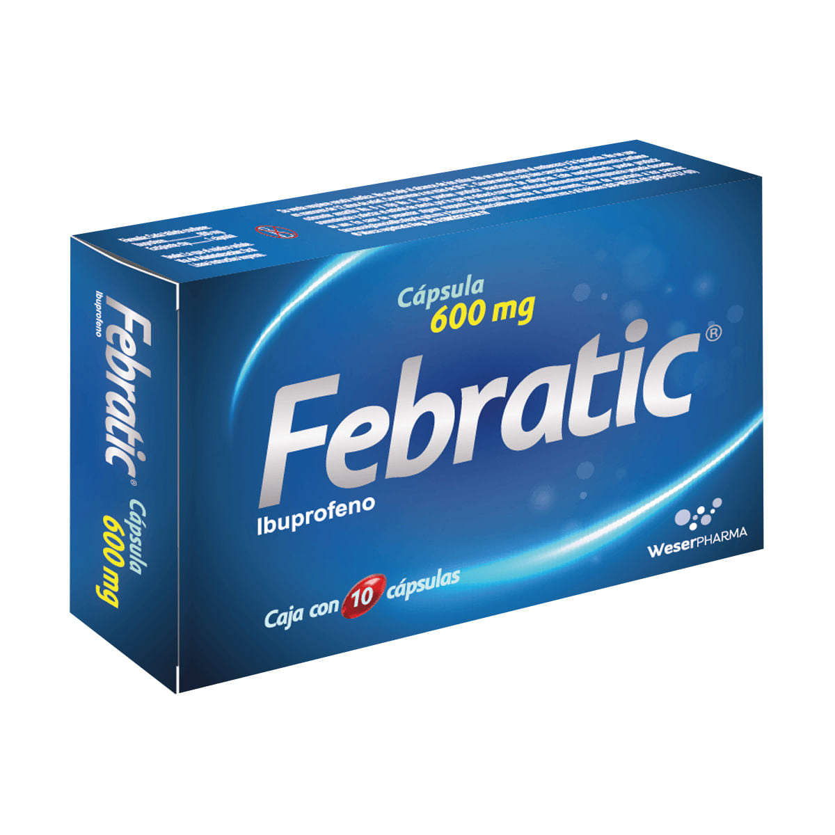 Febratic 600 Mg 10 Cápsulas – Farmacia Coyoacán