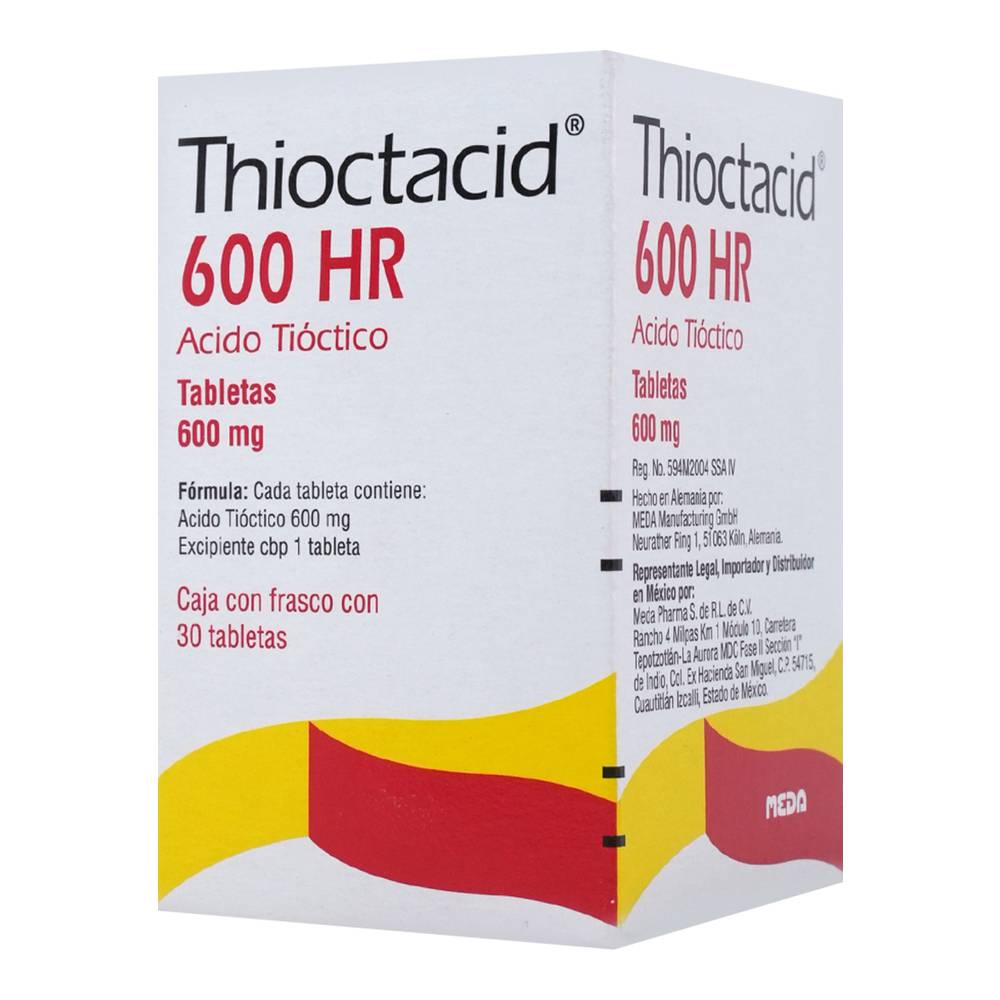Thioctacid 600 Hr 600 Mg 30 Tabletas – Farmacia Coyoacán