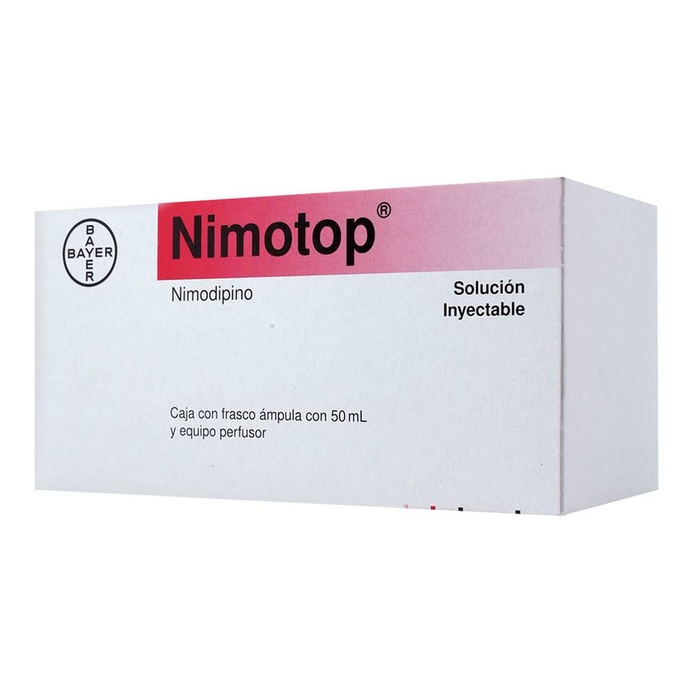 Nimotop 10 Mg Solución Inyectable Frasco Ámpula 50 Ml – Farmacia Coyoacán