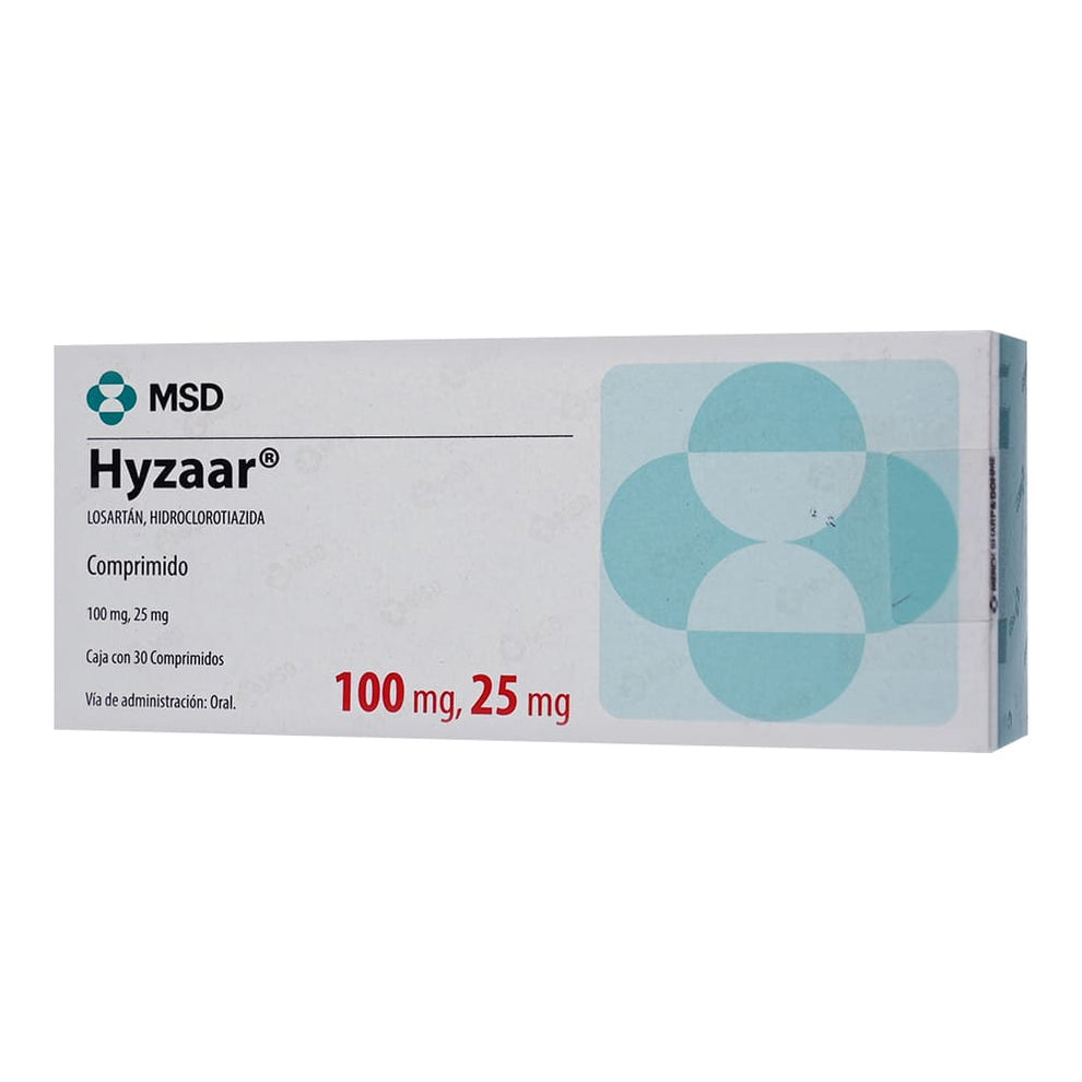 Hyzaar 100/25 Mg 30 Comprimidos – Farmacia Coyoacán